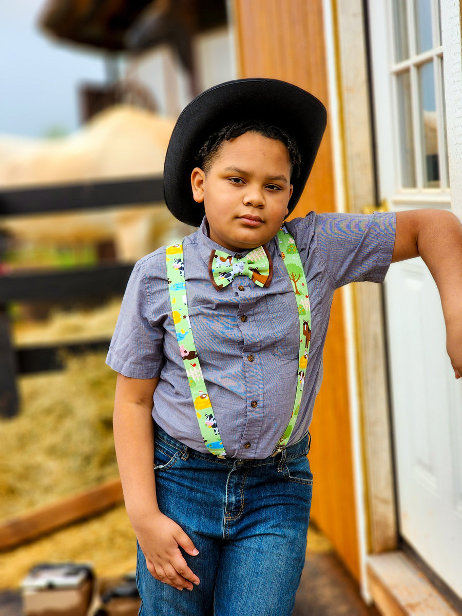 Farm Animals Suspenders & Bows | Dapper Xpressions